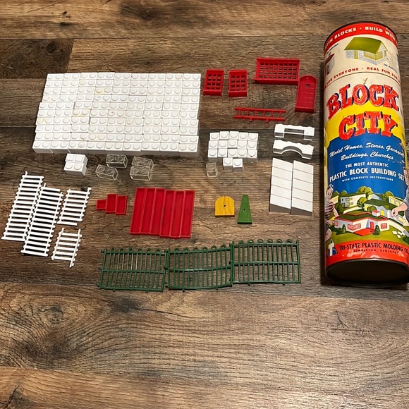 Tri-State | Toys | Vintage 95 Block City Tristate Plastic Block ...